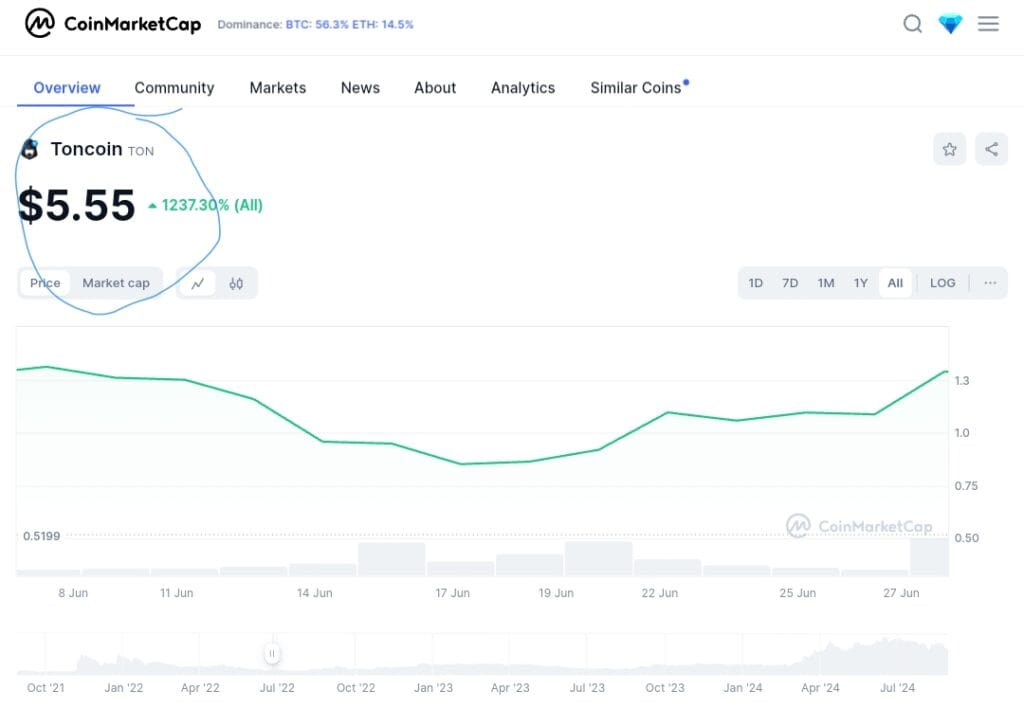 Ton Token Price Surges 6 High As Pavel Durov Secures Bail Ton Token Price Surges 6 High As Pavel Durov Secures Bail