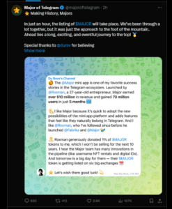 Major Airdrop Withdrawal Guide: Claim Your MAJOR Token Now